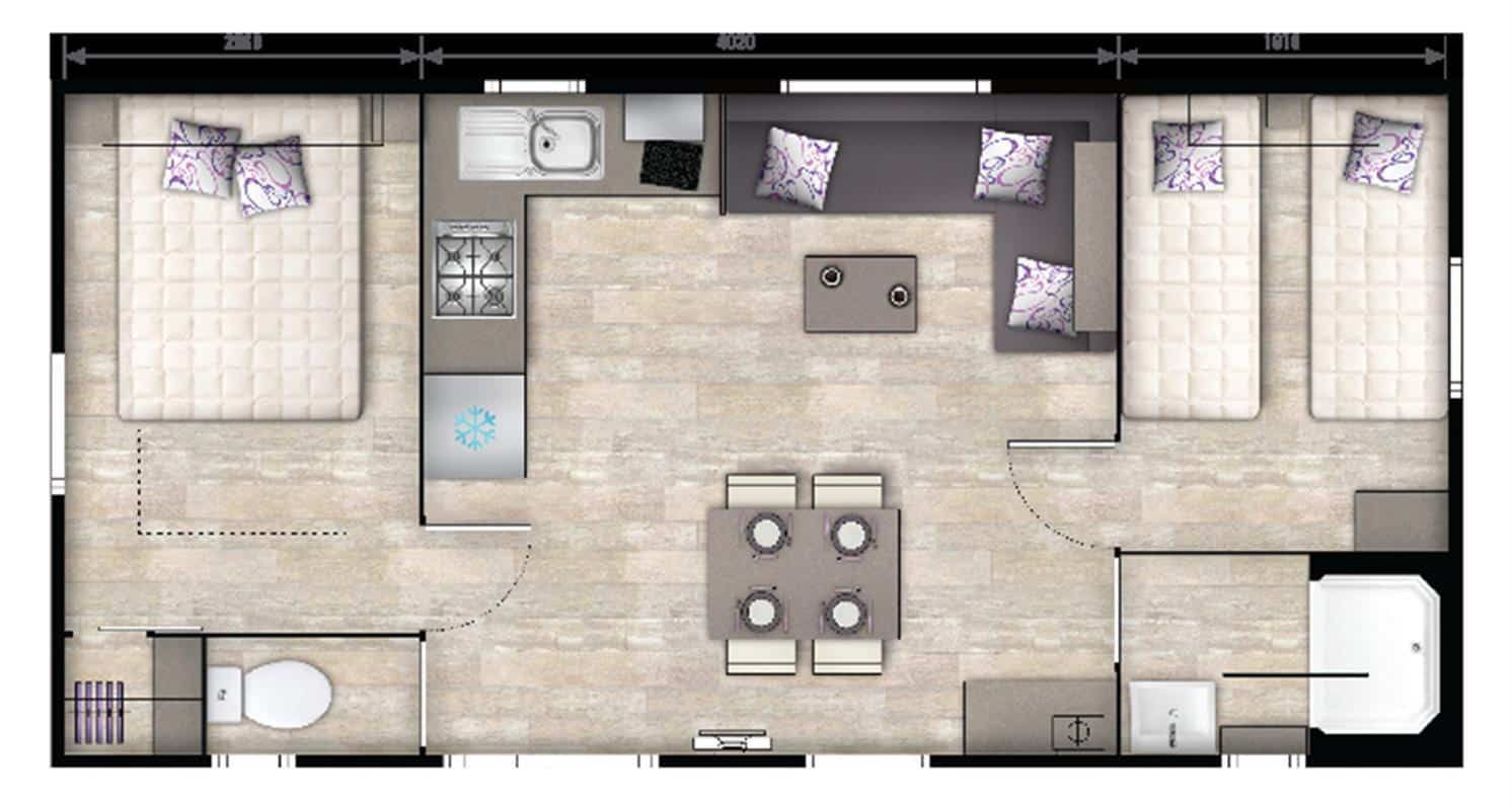Location d'un Mobilhome Grand Confort 30m² / 2 chambres avec terrasse ...